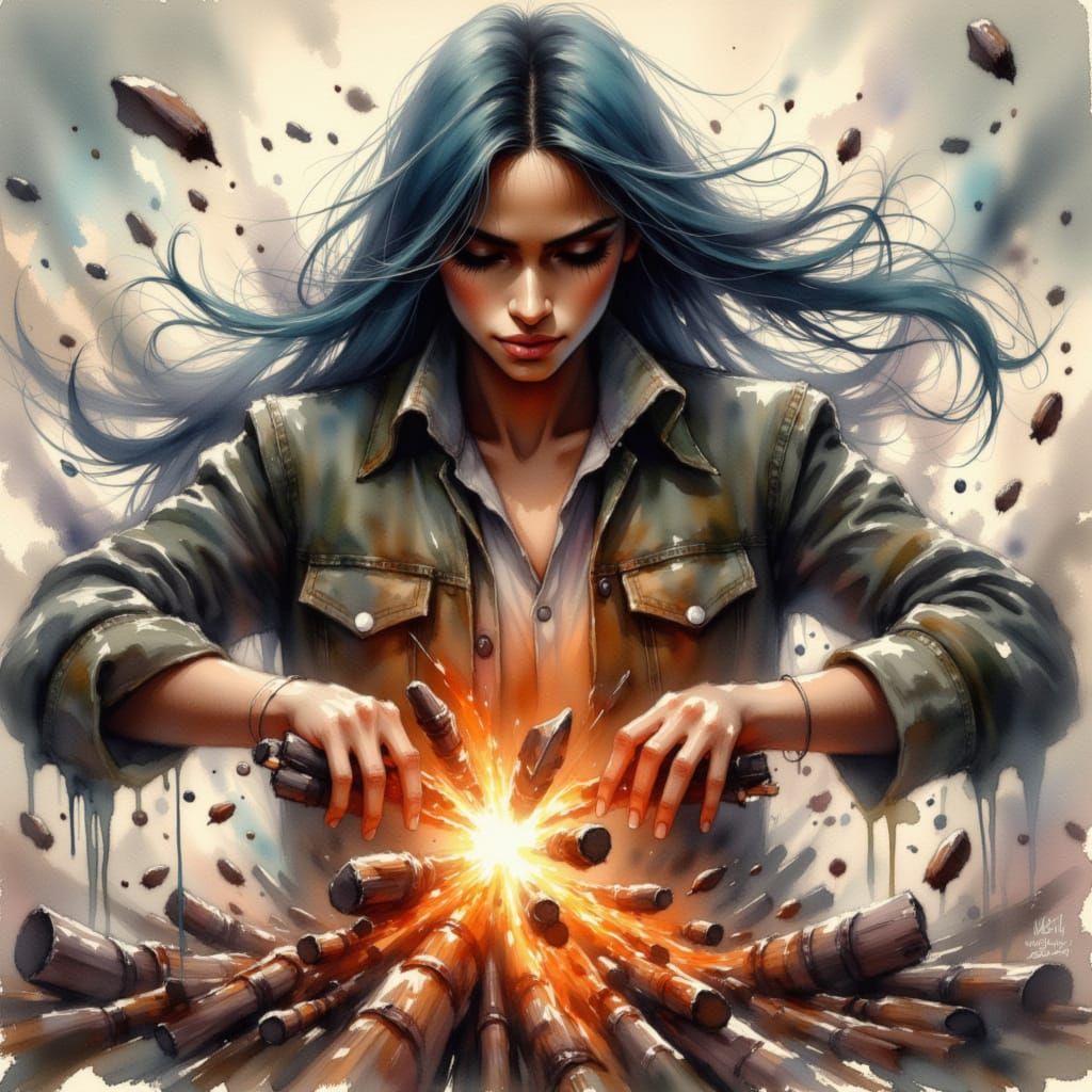 "Hey Mom! I made Fire!!!"