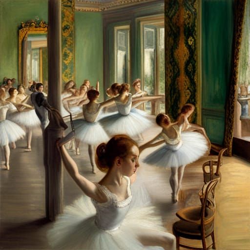 Degas ballet - AI Generated Artwork - NightCafe Creator
