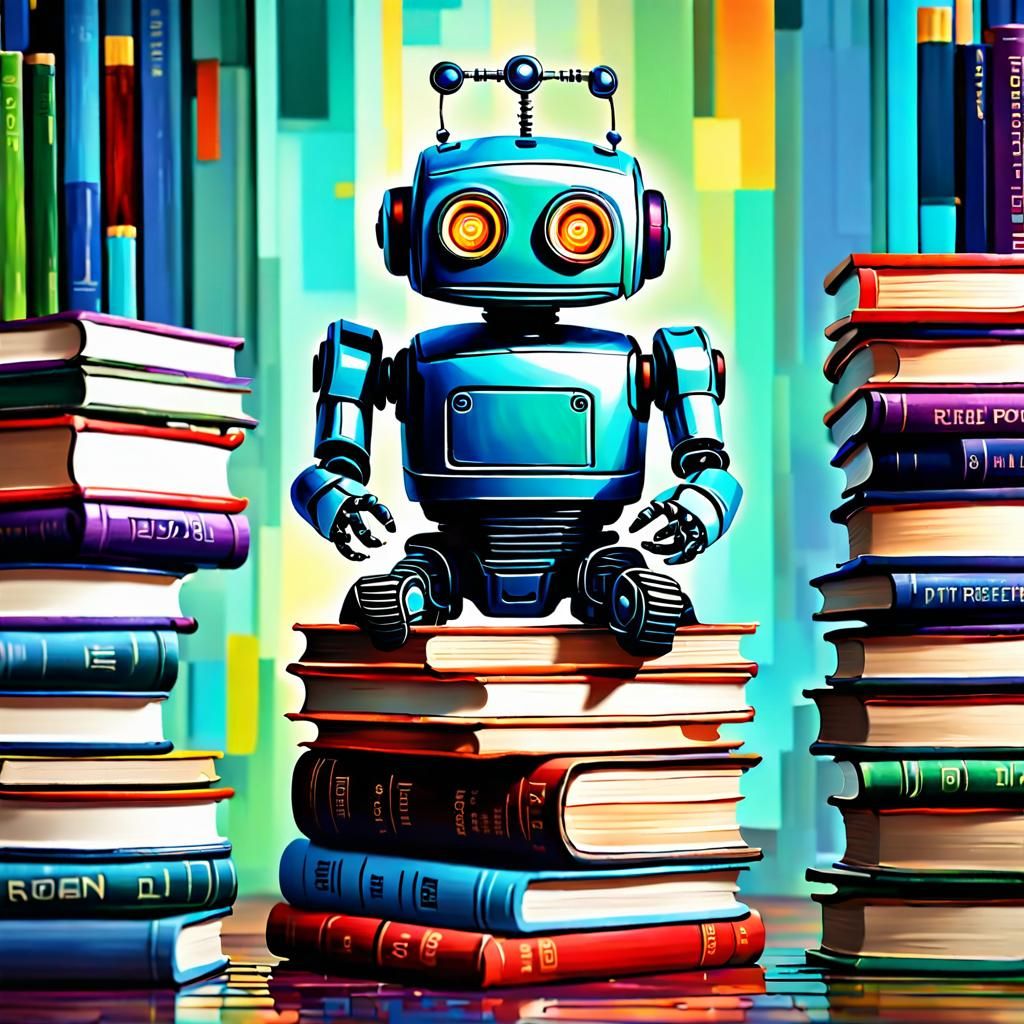 Bookworm Bot - AI Generated Artwork - NightCafe Creator