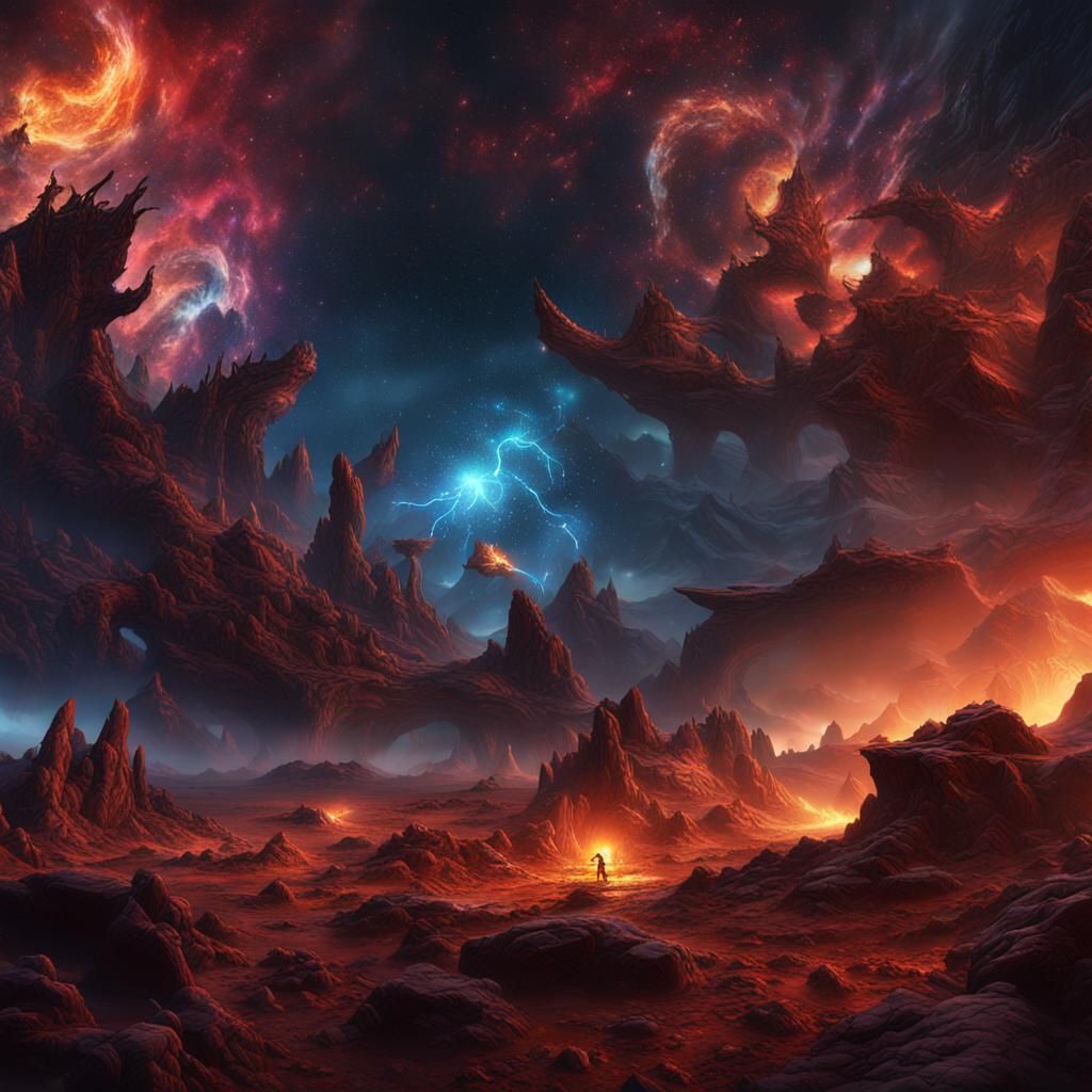 very angry galaxy - AI Generated Artwork - NightCafe Creator