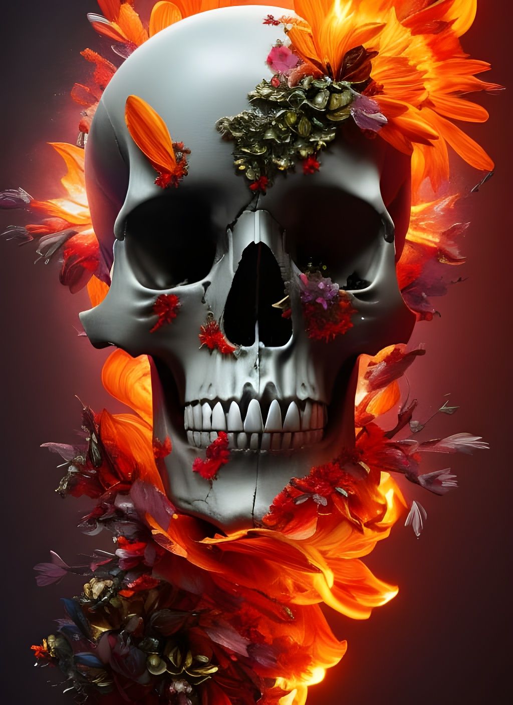 Skull - AI Generated Artwork - NightCafe Creator