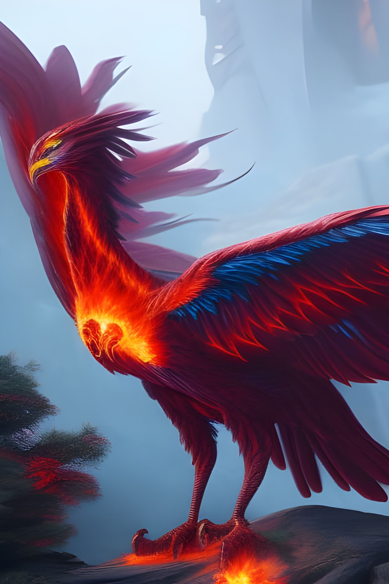 Phoenix - AI Generated Artwork - NightCafe Creator