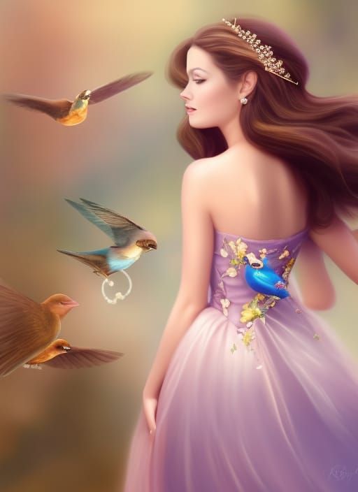 Bird Princess - AI Generated Artwork - NightCafe Creator