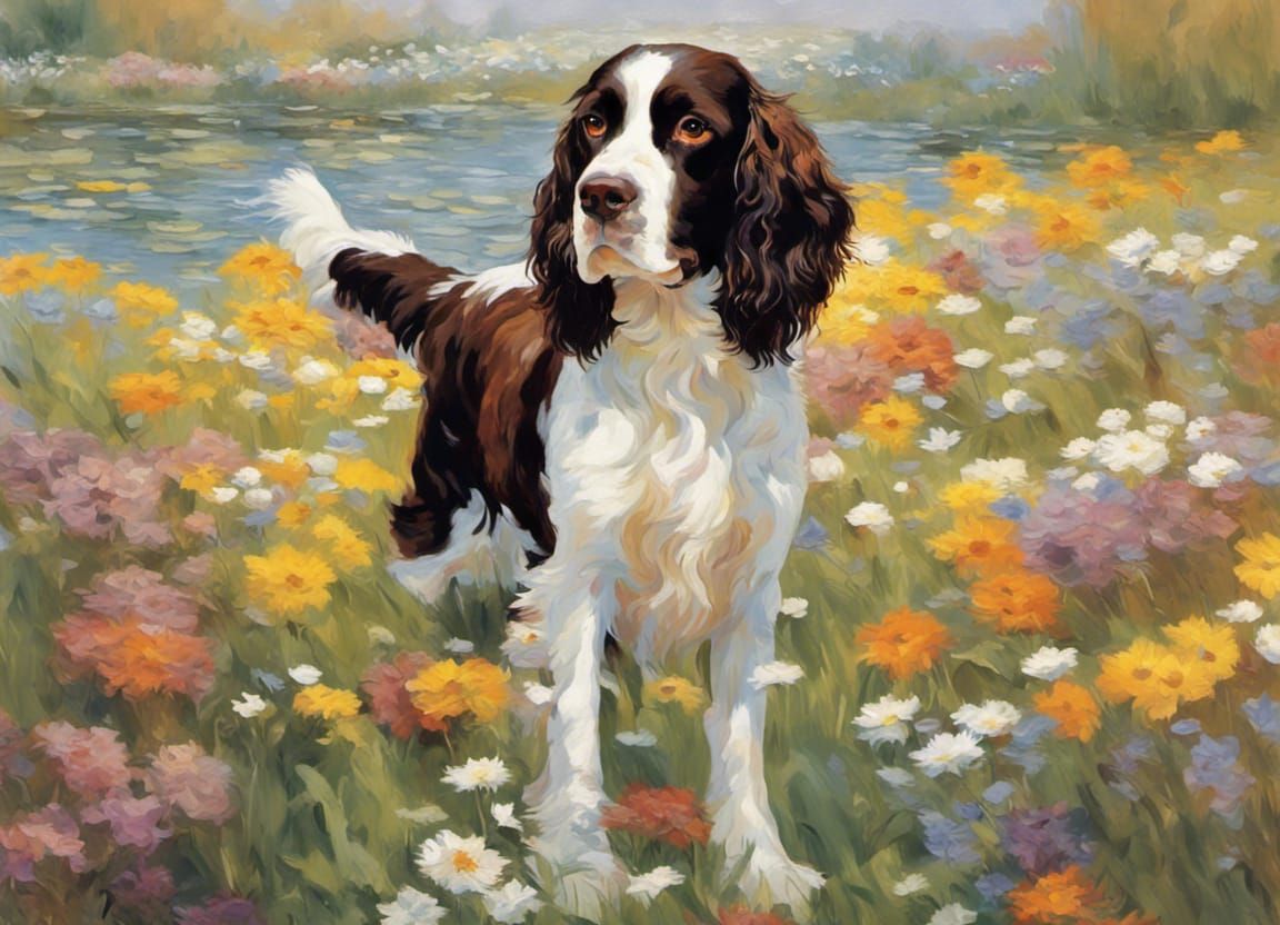English Springer Spaniel - AI Generated Artwork - NightCafe Creator