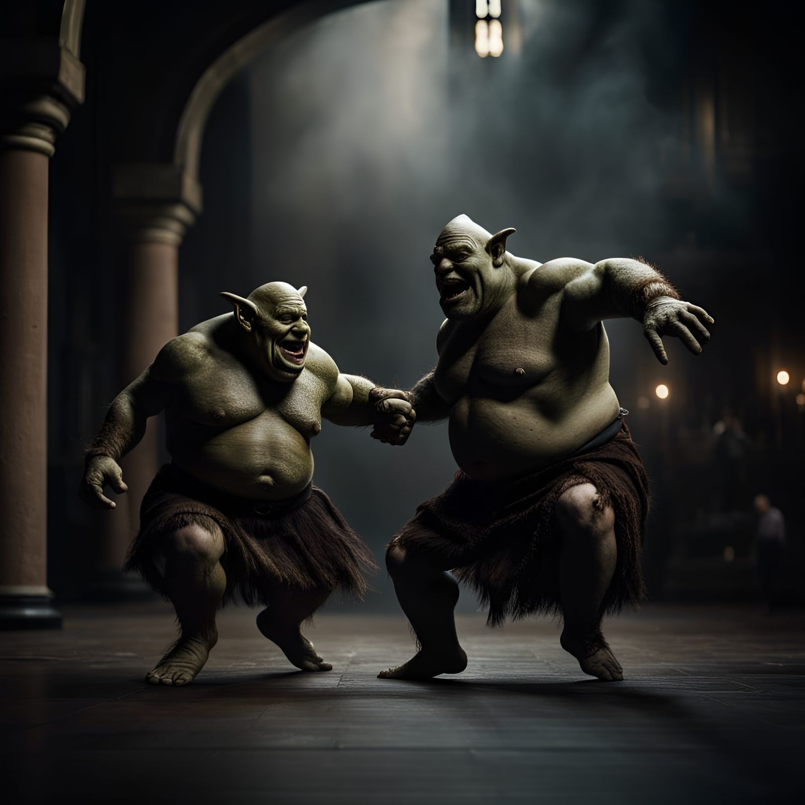 Orgres Dance - AI Generated Artwork - NightCafe Creator