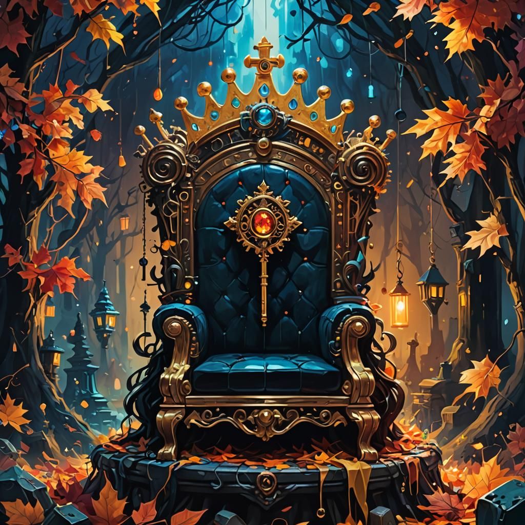 Autumn Throne - AI Generated Artwork - NightCafe Creator