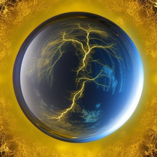 Orb of Lightning - AI Generated Artwork - NightCafe Creator