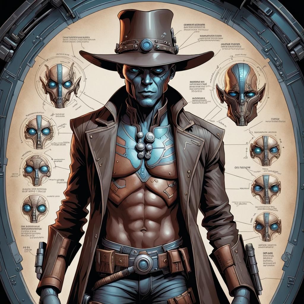 Alien Bounty Hunter - AI Generated Artwork - NightCafe Creator