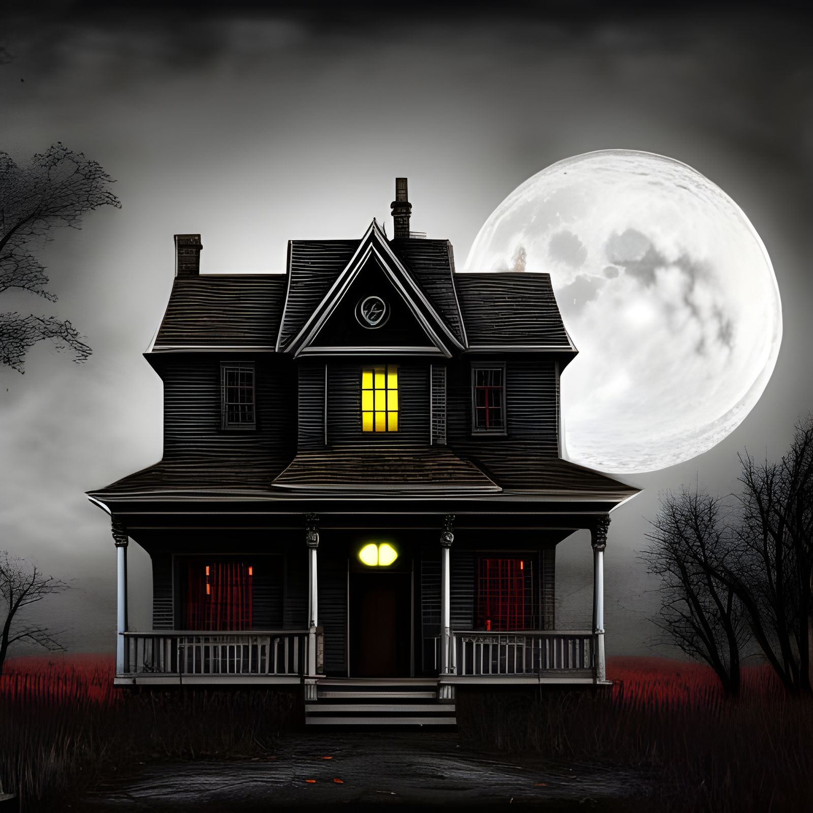 Haunted House - AI Generated Artwork - NightCafe Creator