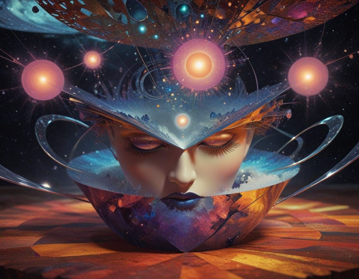 metalorganic architextual framework 3D fractal ch... - AI Art