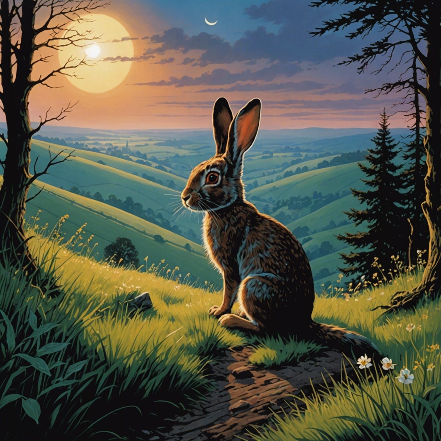 Watership down Rabbit - AI Generated Artwork - NightCafe Creator