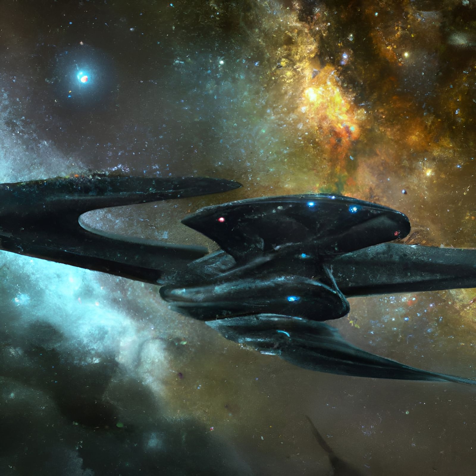 star trek klingon ship - AI Generated Artwork - NightCafe Creator