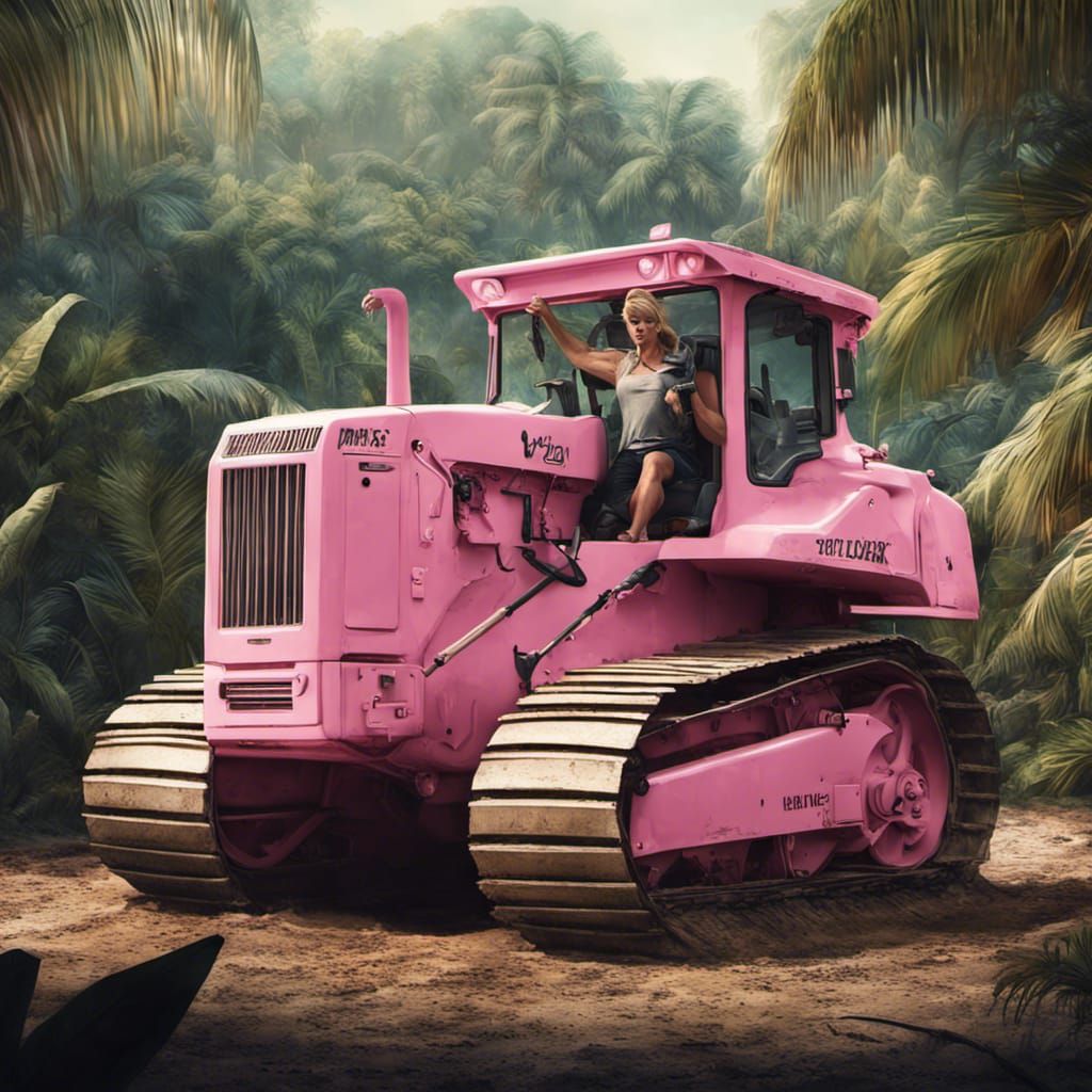 a pretty bull dozer_all customised up with a the bull dozer painted a ...