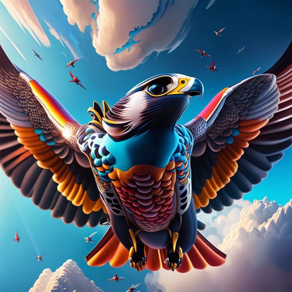 falcon - AI Generated Artwork - NightCafe Creator