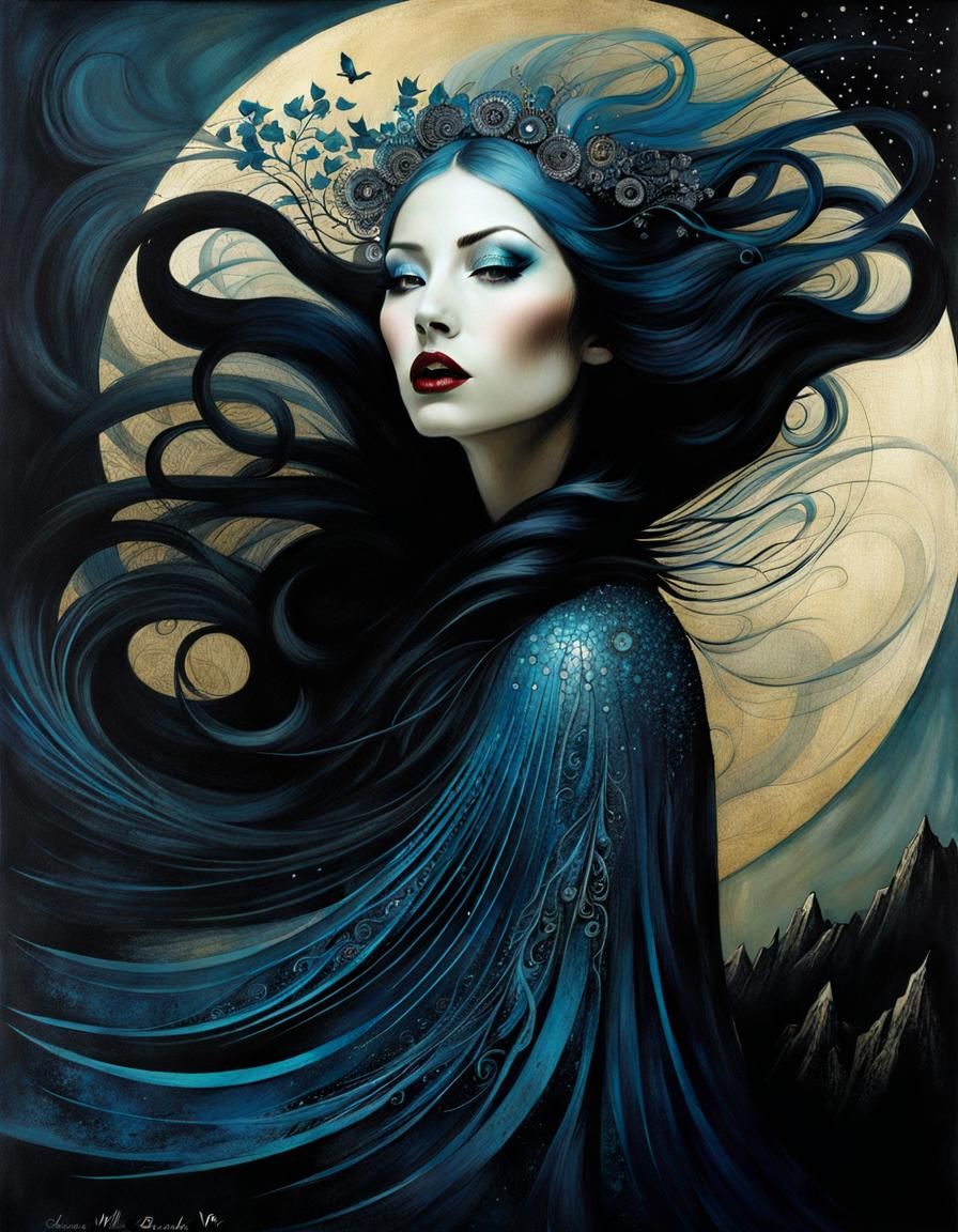 SCREAMING Banshee, FLOWING, Mag Mell MIDNIGHT :: I... - AI Art