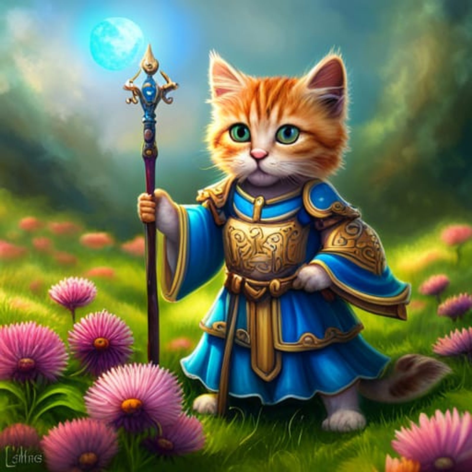 Kitten Mage 4 - AI Generated Artwork - NightCafe Creator