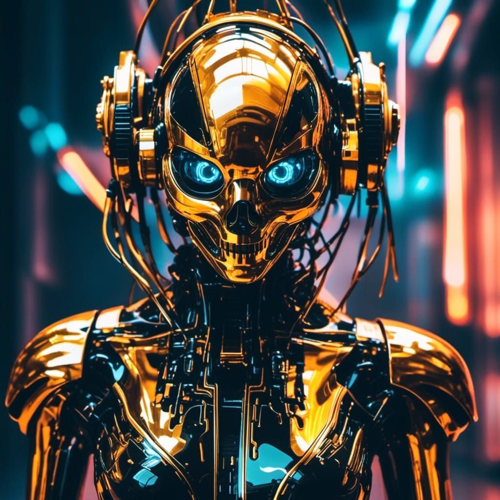 Cyborg Eccentrica - AI Generated Artwork - NightCafe Creator