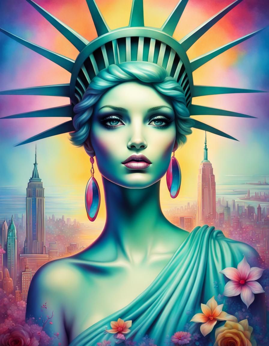 Statue of liberty - AI Generated Artwork - NightCafe Creator