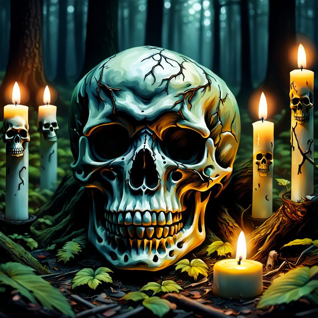 Death forest - AI Generated Artwork - NightCafe Creator