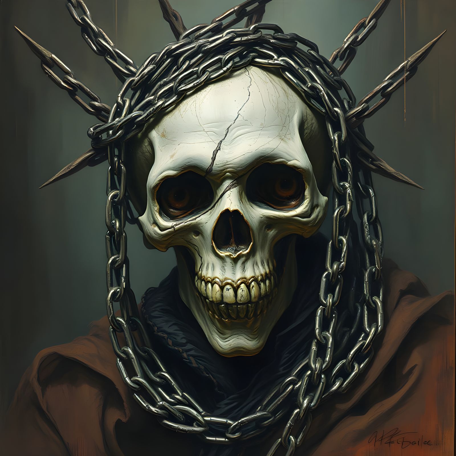 Impress The Pain - Ethereal Chains Bind a Haunting Face