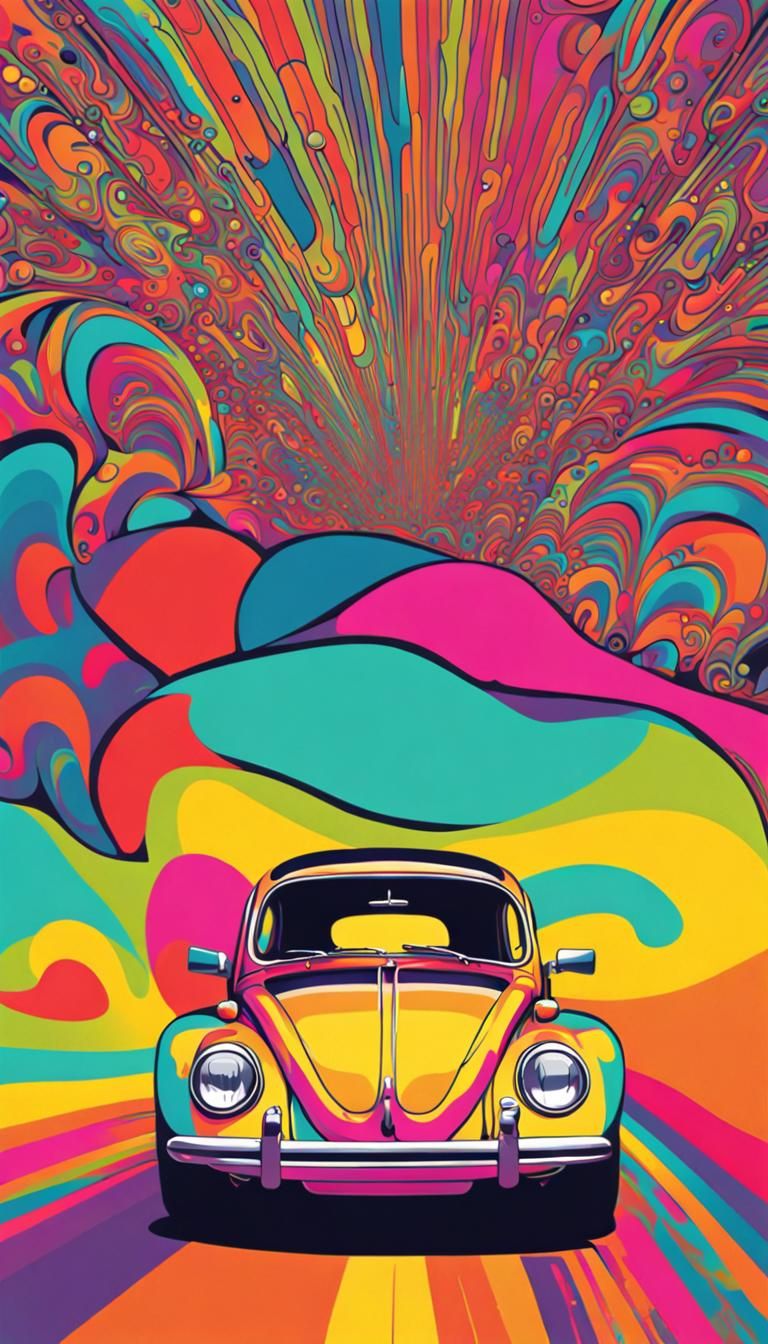 1967 VW Beetle. - AI Generated Artwork - NightCafe Creator