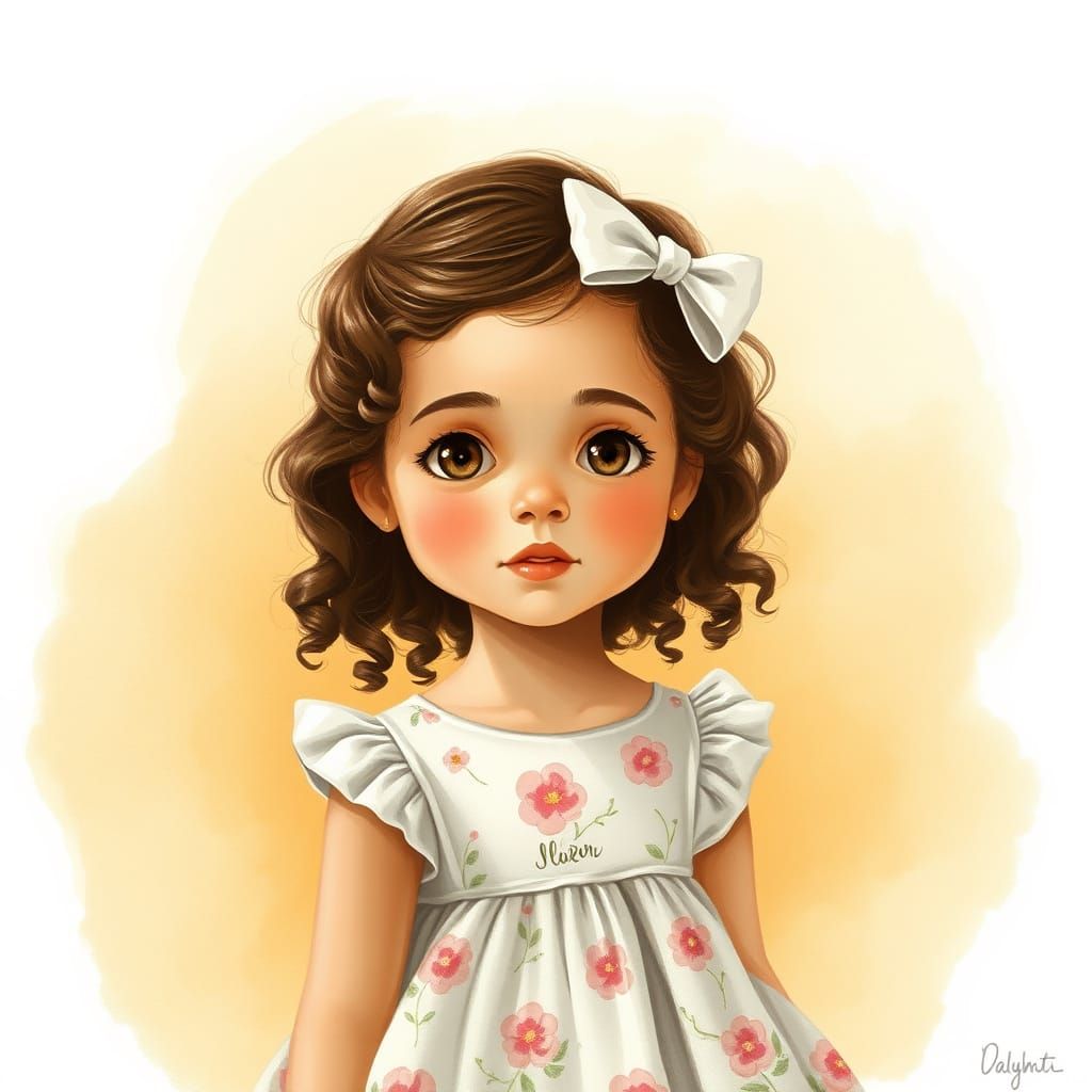 Lyla bea sheelar Williams - Whimsical Portrait of a Young Gi...