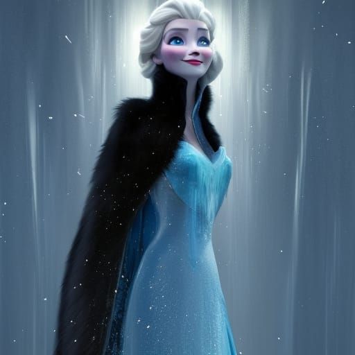 Elsa's Mink Fur - AI Generated Artwork - NightCafe Creator