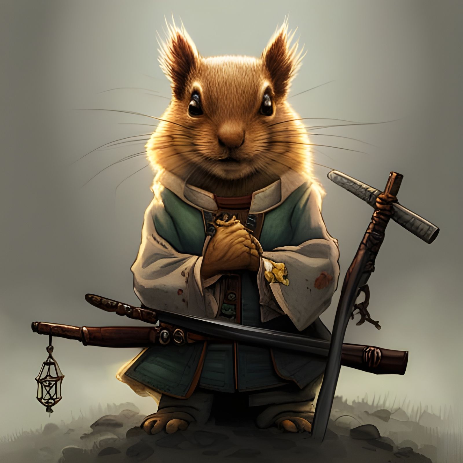 Samurai Squirrel - AI Generated Artwork - NightCafe Creator