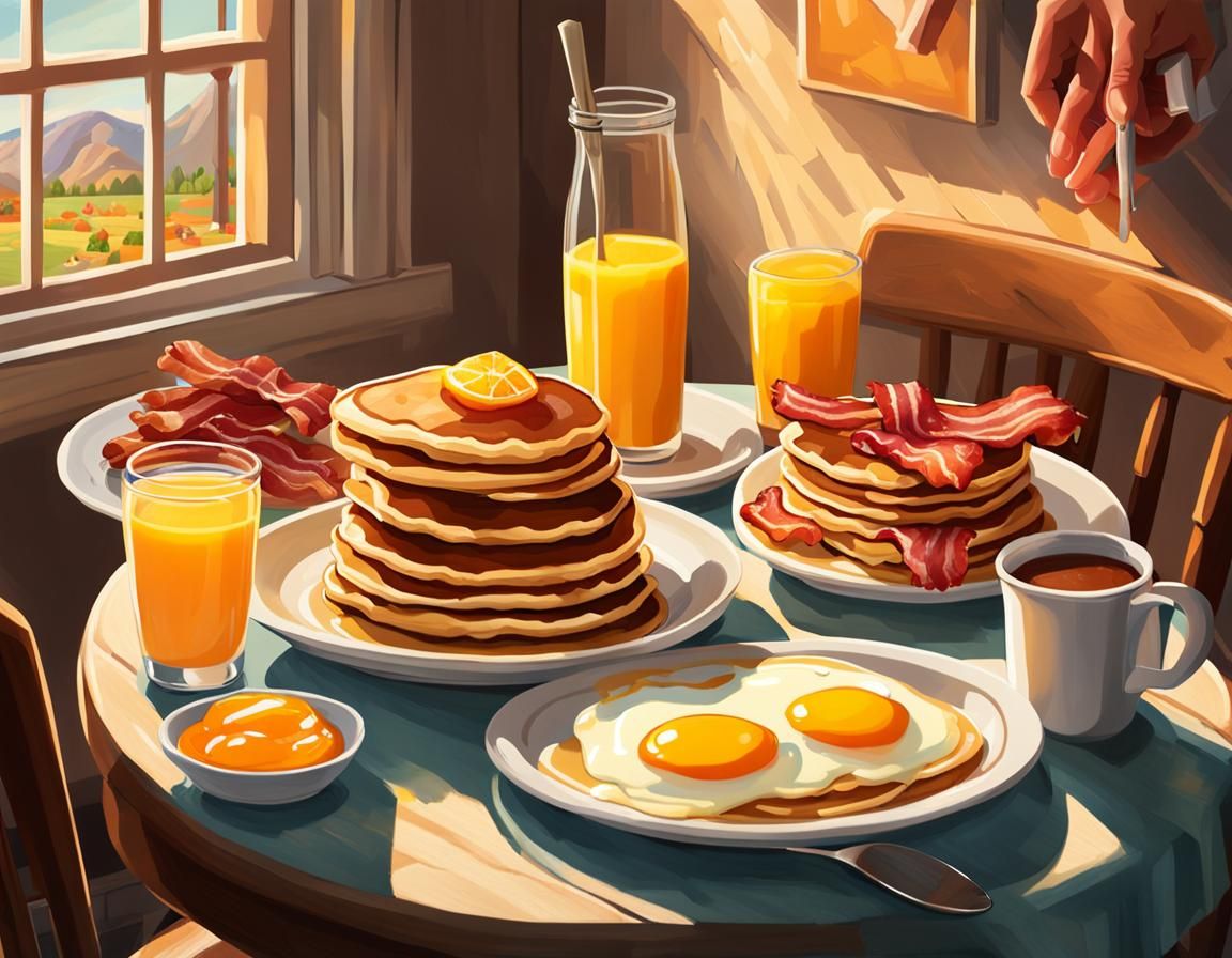 Breakfast. - AI Generated Artwork - NightCafe Creator