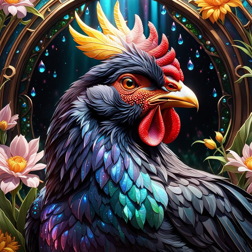 Murder Chicken - AI Generated Artwork - NightCafe Creator