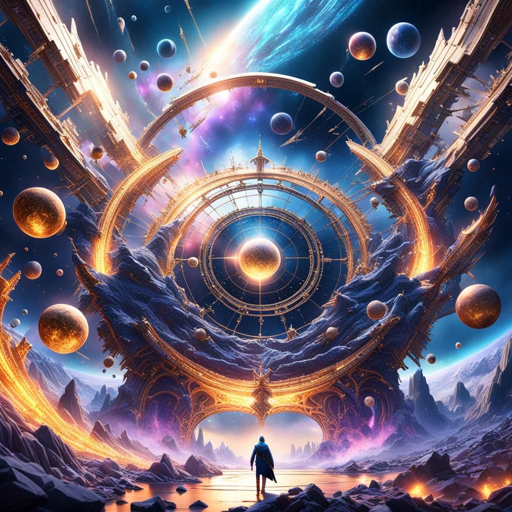 Cosmos grandeur - AI Generated Artwork - NightCafe Creator