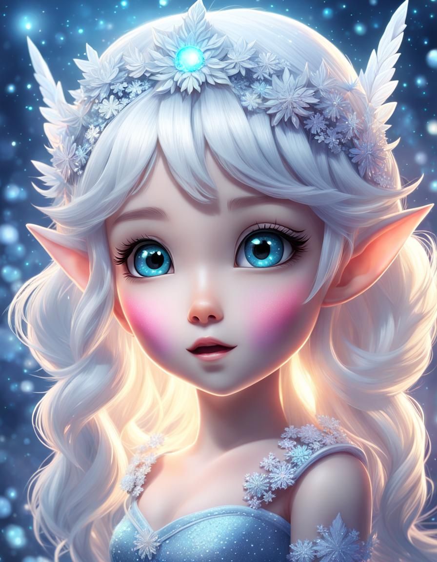 Ice elf - AI Generated Artwork - NightCafe Creator