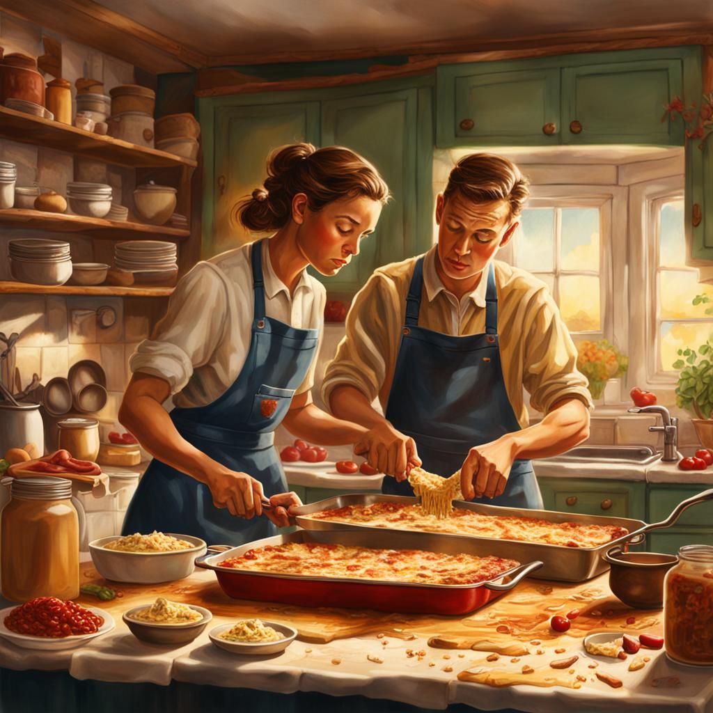Making our first Sunday Dinner for the family, A lasagna Disaster - AI ...