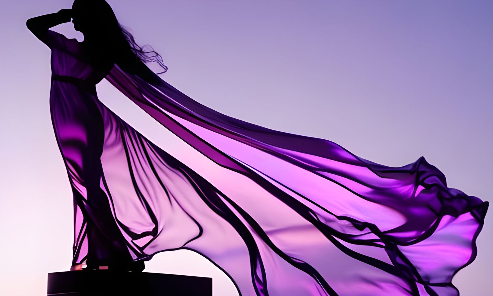 Sunset dress - AI Generated Artwork - NightCafe Creator