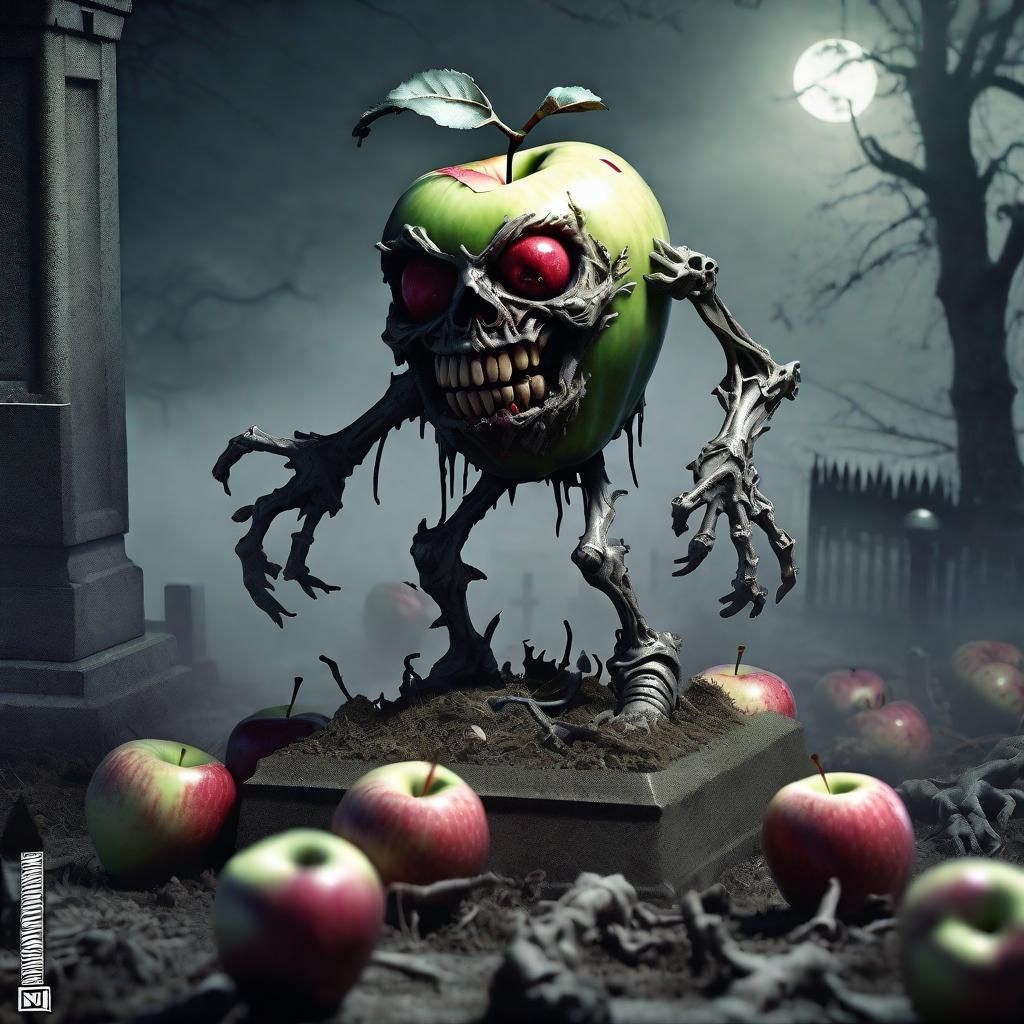 Apple Zombie - AI Generated Artwork - NightCafe Creator