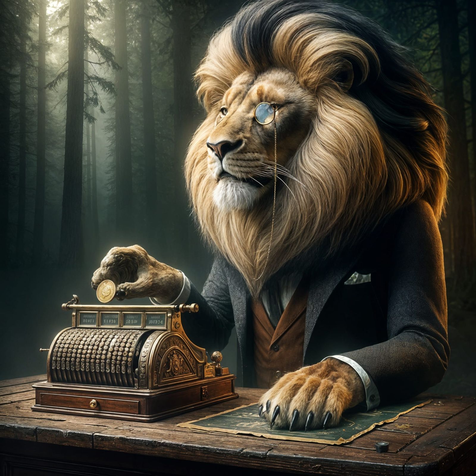 The fee-lion can ensure safe passage, for a small fee, of course.