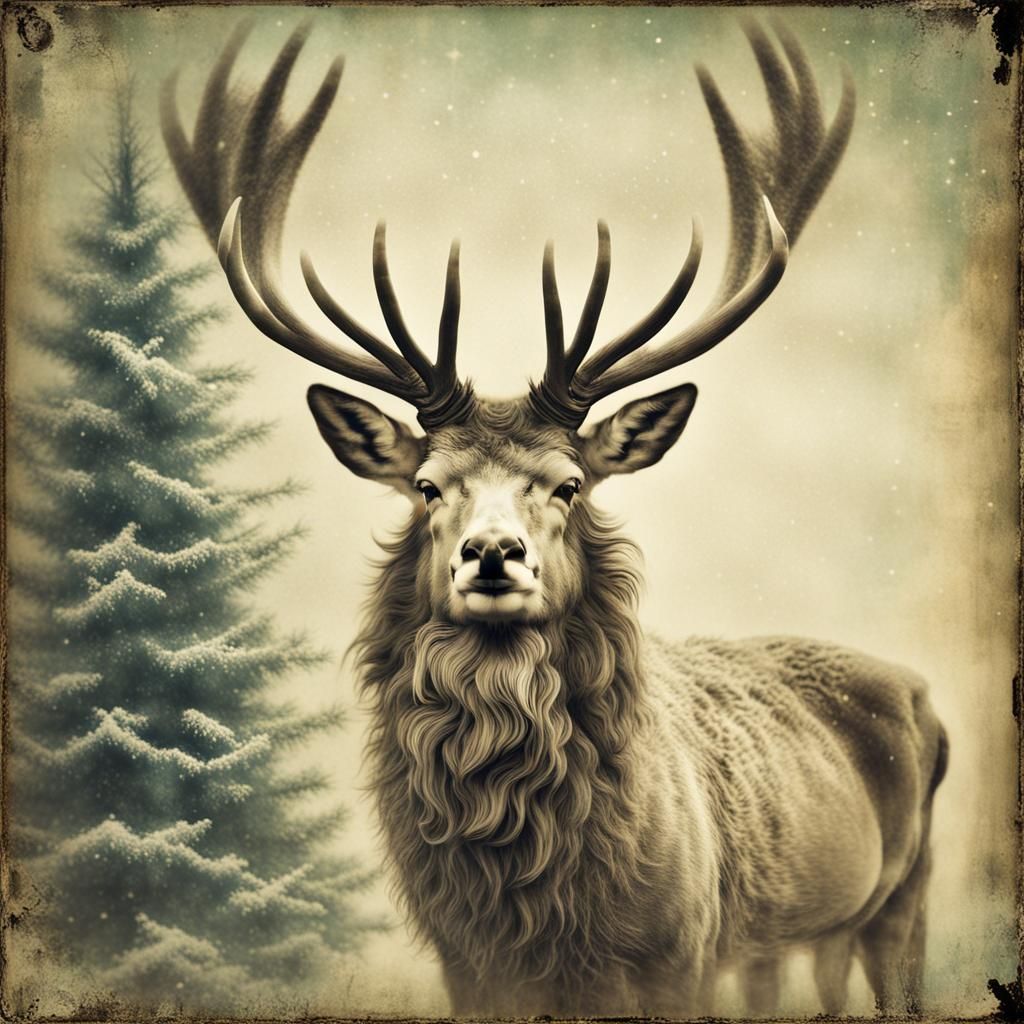 Christmas Stag Series - AI Generated Artwork - NightCafe Creator