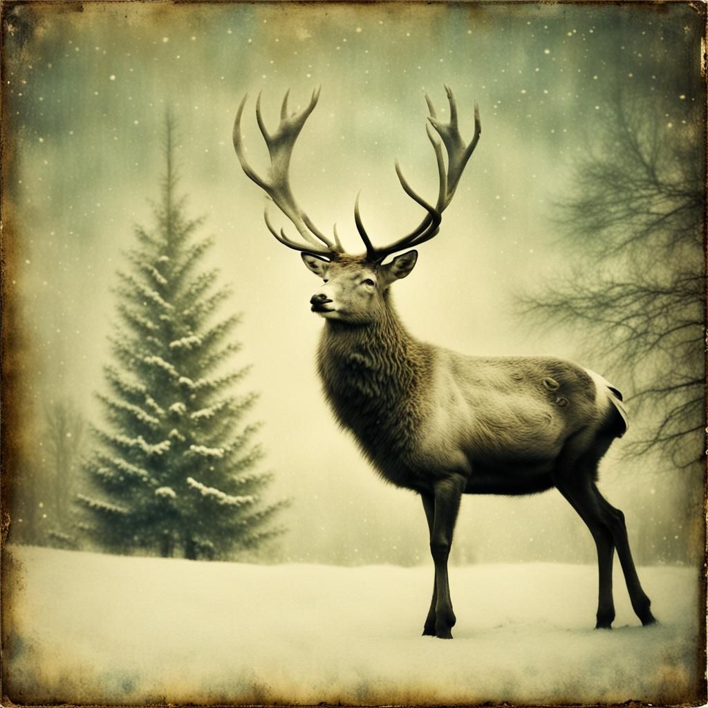 Christmas Stag Series - AI Generated Artwork - NightCafe Creator