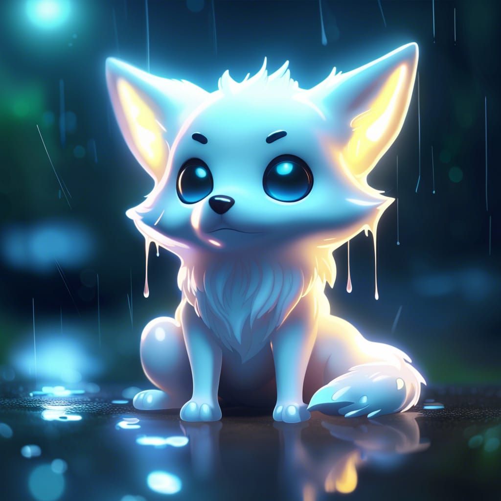 Ghost Fox - AI Generated Artwork - NightCafe Creator