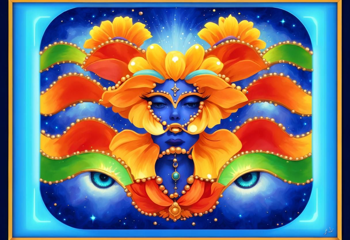 face in the center steampunk dreadlocks pretty face lots of beads ...