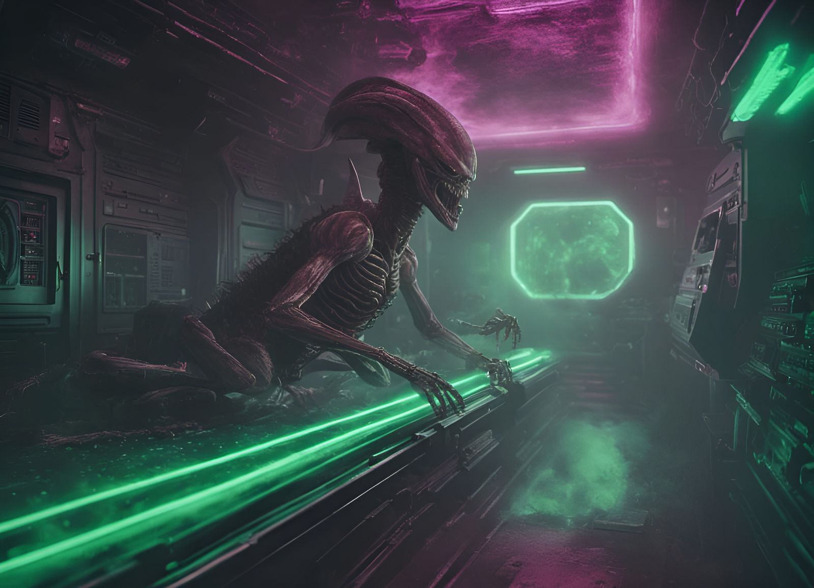 Alien Bartender - AI Generated Artwork - NightCafe Creator