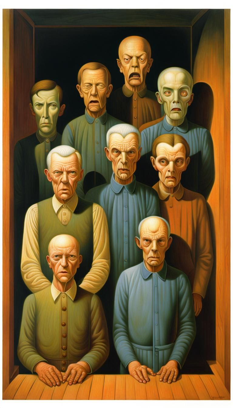 george tooker nightmare fuel - AI Generated Artwork - NightCafe Creator