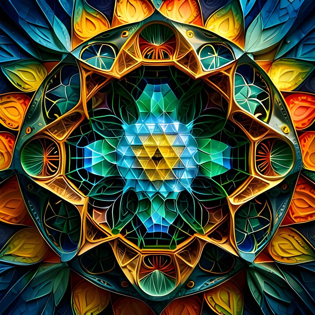 Sacred Geometry 4 - AI Generated Artwork - NightCafe Creator