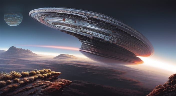 Alien Fly-by - AI Generated Artwork - NightCafe Creator