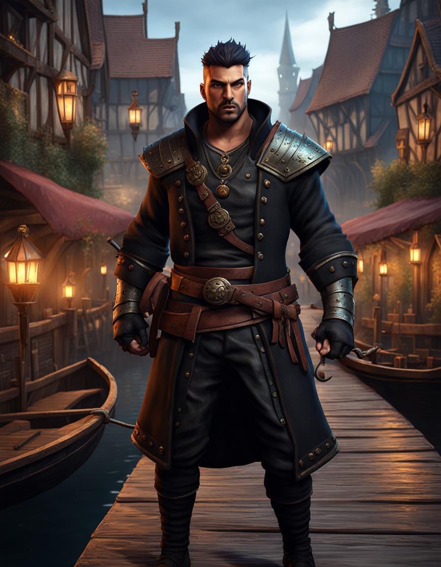 Torrin "The Talon" Warlesh, Thieves Guild Enforcer - AI Generated ...