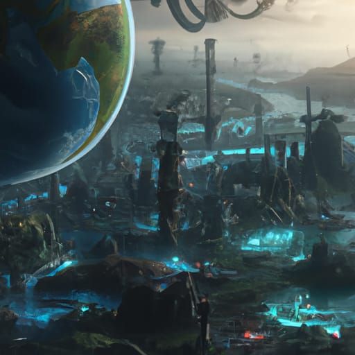 Earth. In the year 2122 - AI Generated Artwork - NightCafe Creator