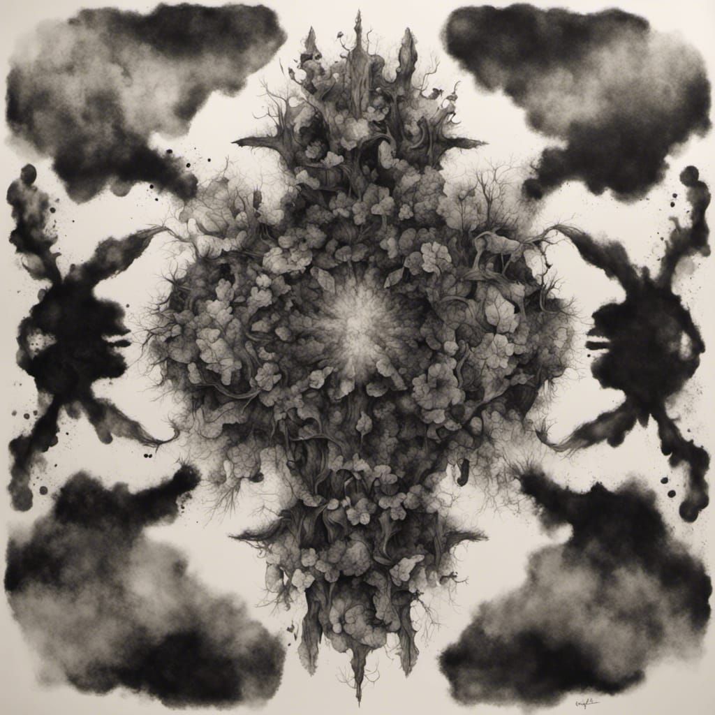 Ink blot - AI Generated Artwork - NightCafe Creator
