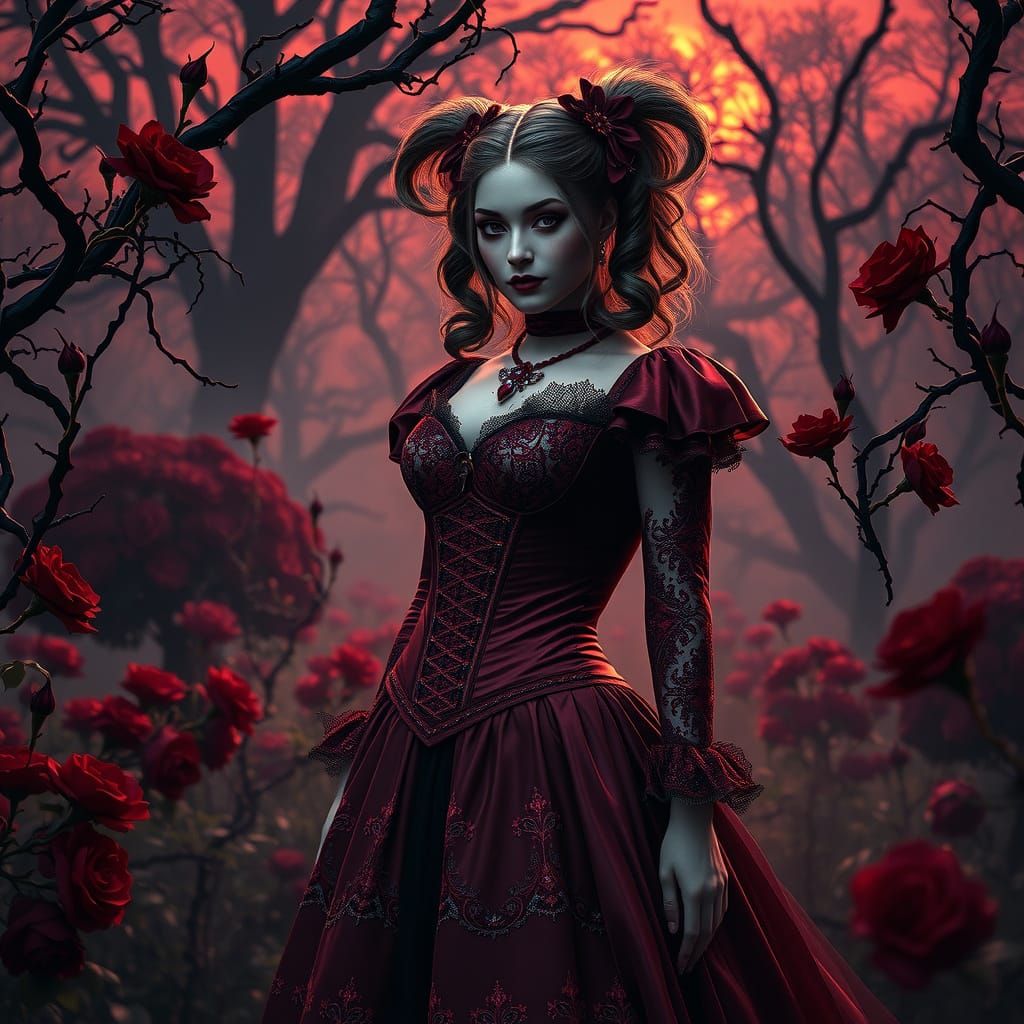 A mysterious, gothic Harley Quinn.