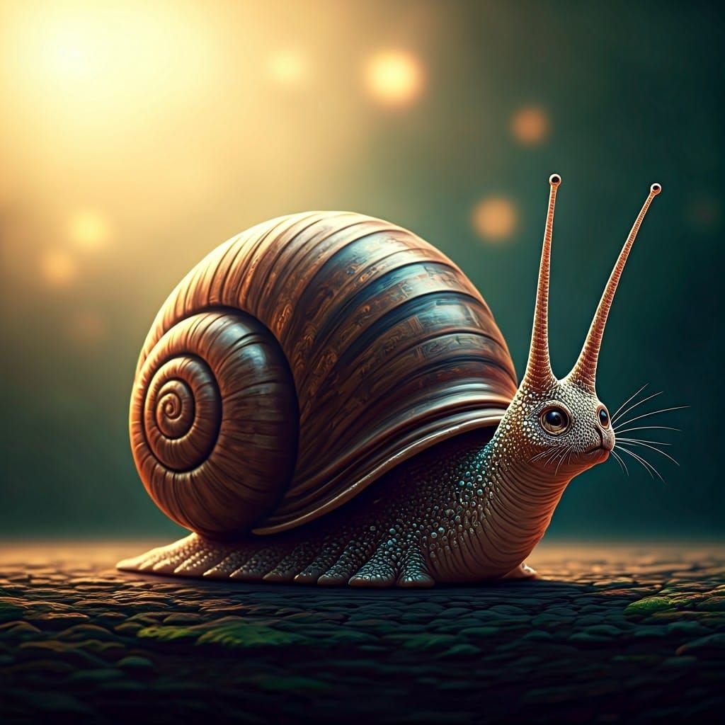 A snail and cat hybrid - A snail and cat hybrid