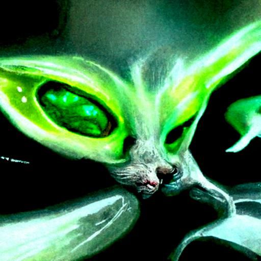 alien cat - AI Generated Artwork - NightCafe Creator
